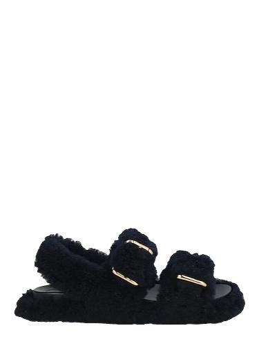 Marni Round Toe Slingback Sandals - Blue