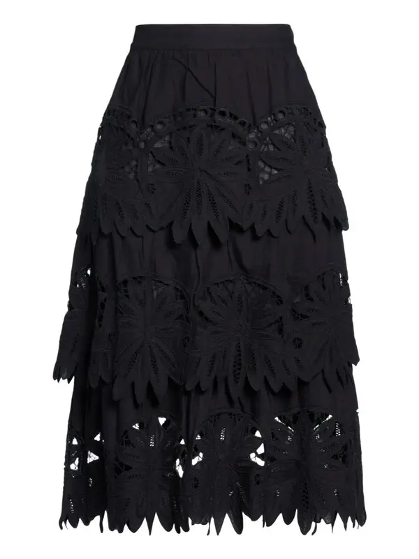 Farm Rio Solid Color Cut-out Dress - Black