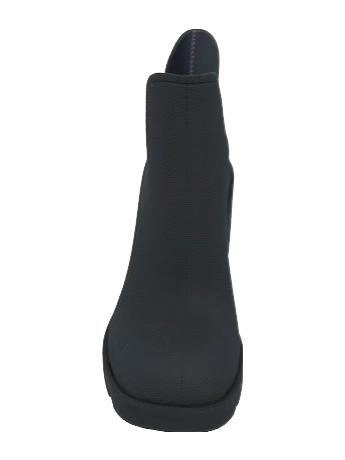 Burberry Minimal Round-toe Ankle Boots - Black