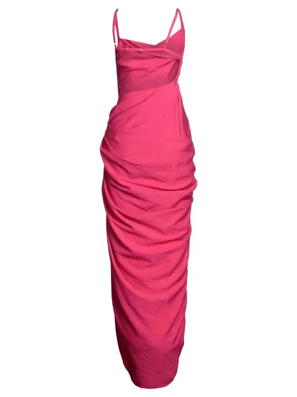 Jacquemus Ruched Maxi Dress - No