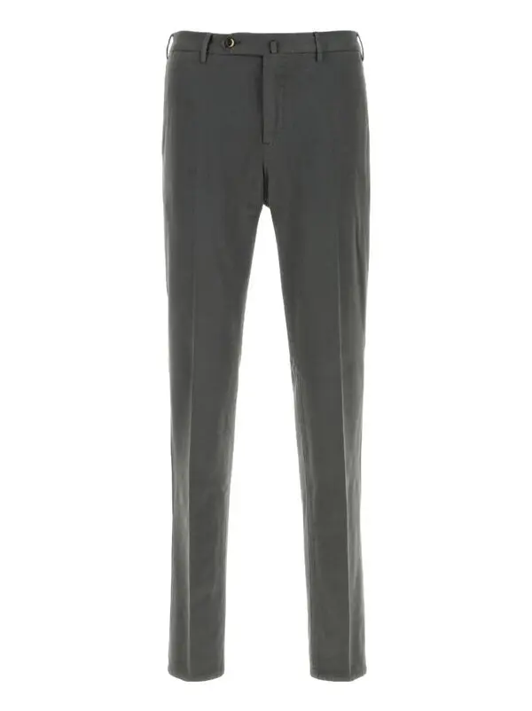 PT TORINO Stretch-cotton Trousers - Grey
