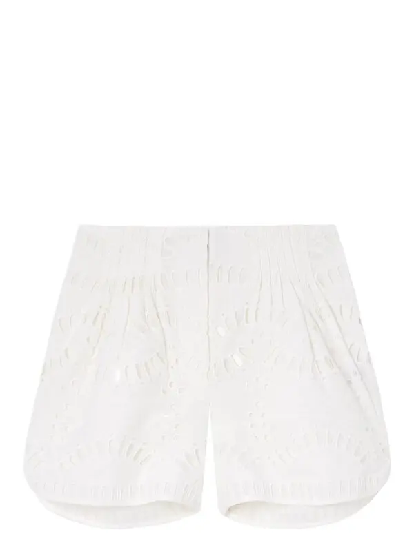 Charo Ruiz Ibiza Palok Broderie Anglaise Cotton-blend Shorts - No
