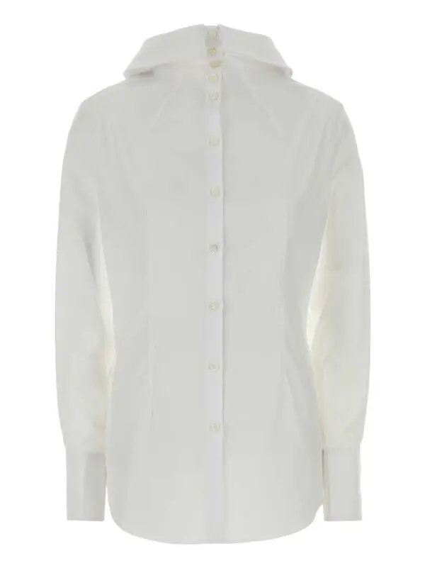 JEAN PAUL GAULTIER Hooded Button-up Shirt - White