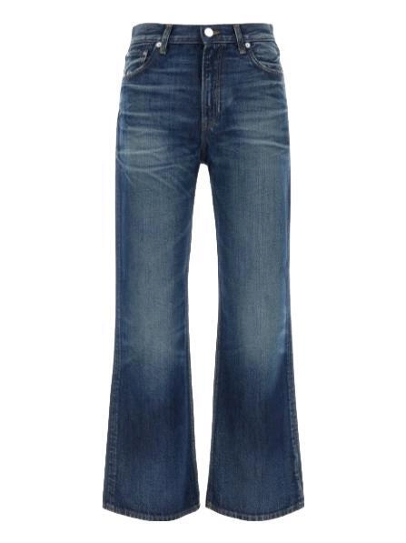 HAIKURE Korea Short Flared Jeans - Blue