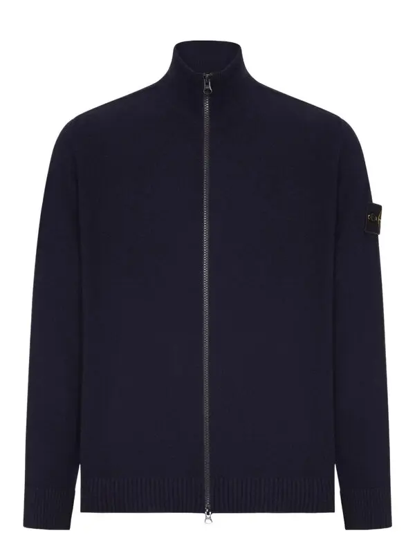 Stone Island Long-sleeve Knit Cardigan - Blue