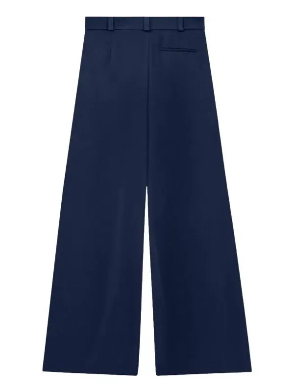 Giorgio Armani High-waisted Wool Trousers - Blue