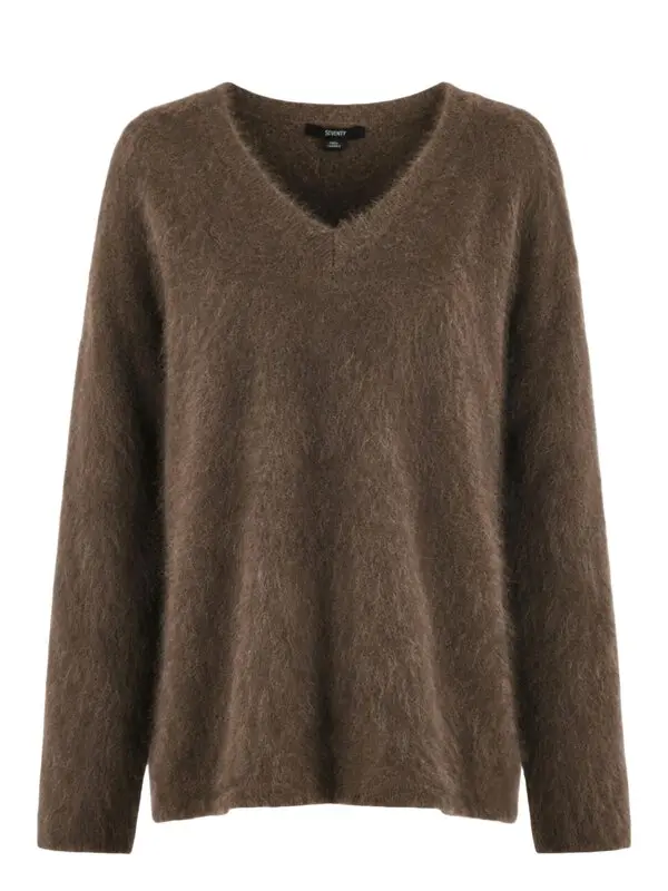 Seventy Long-sleeved V-neck Sweater - Brown