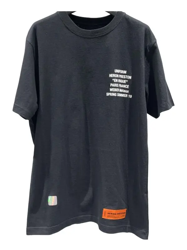 Heron Preston Logo Print T-shirt - Black