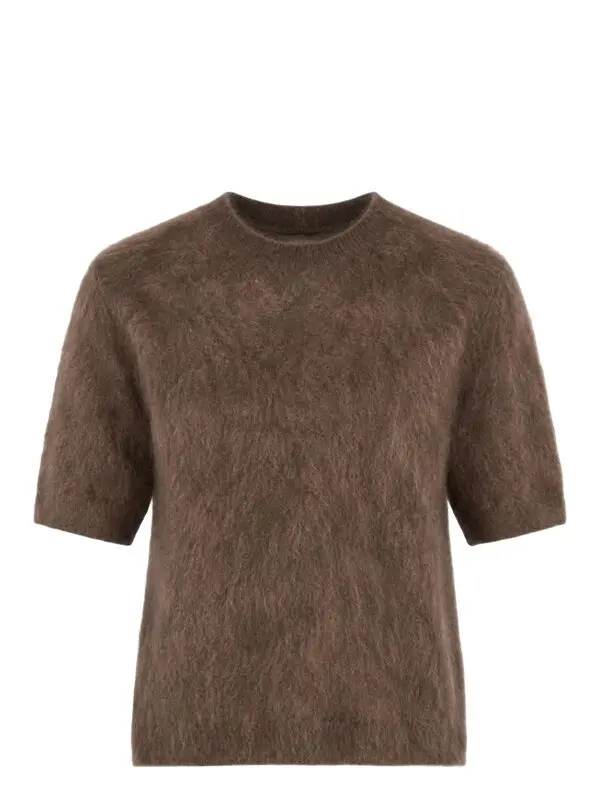 Seventy Short Sleeve Crew Neck Sweater - Brown