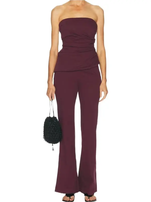 Simkhai Sleeveless Strapless Vest With Asymmetrical Hem - Red