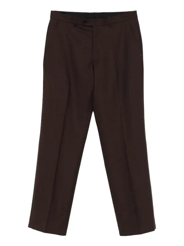 SUNFLOWER Tailored Straight Leg Trousers - Brown