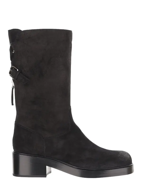 Sartore Buckled Suede Ankle Boots - No