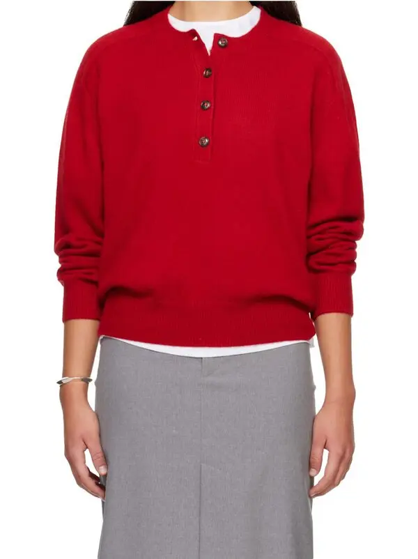 Loulou De Saison Four-button Front Sweater - Red