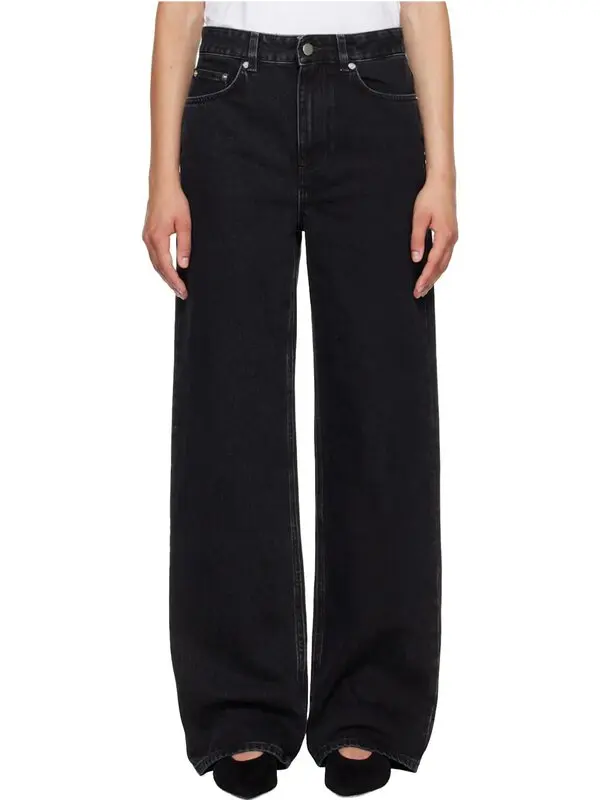 Loulou De Saison Mico Wide-leg Jeans - Black