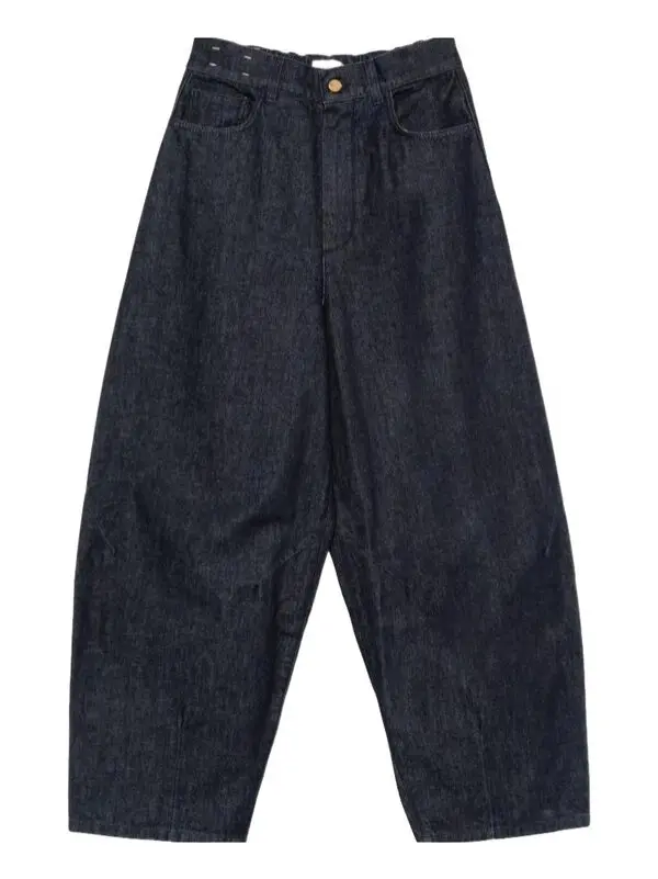 ALYSI Elasticated Waistband Jeans - Navy Blue