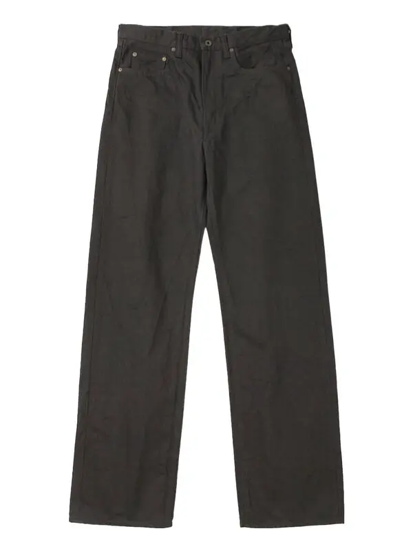 Kapital Blkxblk Denim 5p Monkey Th Wide-leg Jeans - Black