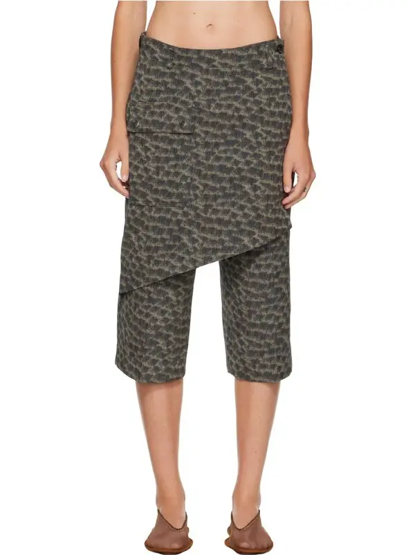 KIKO KOSTADINOV Wrap-style Culottes - Grey