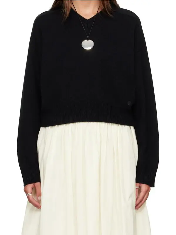 Loulou De Saison Cashmere V-neck Sweater - Black
