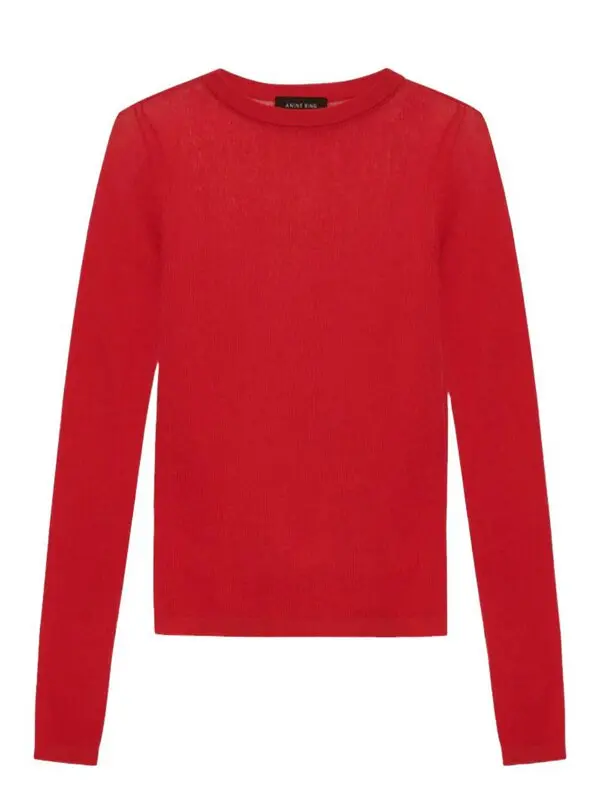 ANINE BING Tania Long-sleeved Knitwear - Tango Red