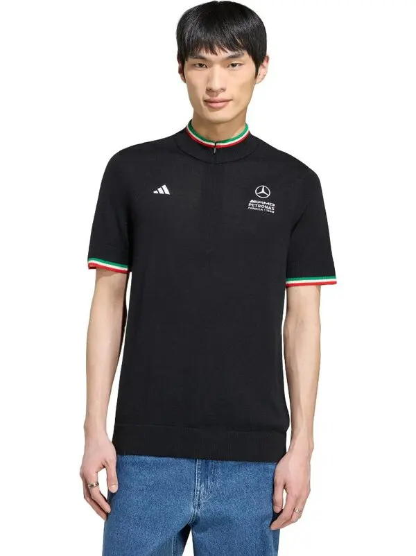 Adidas Mercedes Amg Petronas Formula 1 Team Giro Di Mercedes Merino Top - Black