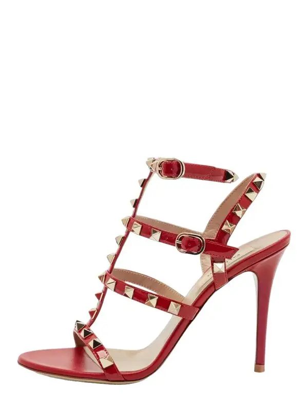 Valentino Garavani Rockstud Ankle-strap Sandals - Red