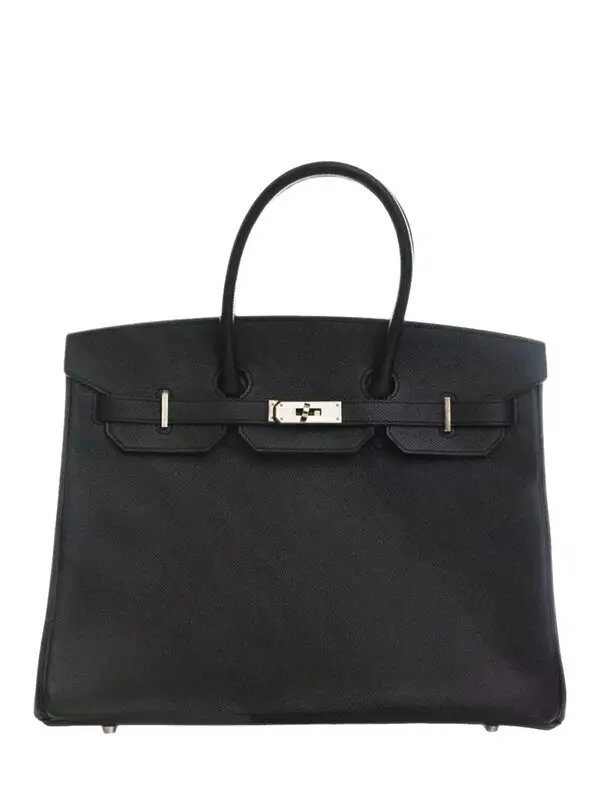 Hermès 2017 Epsom Birkin Retourne 35 Handbag - Black