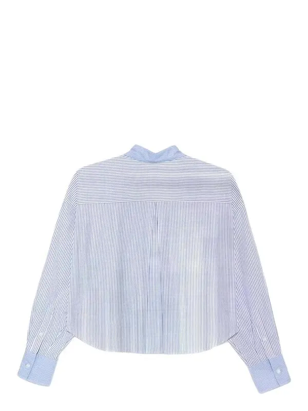 Rag & Bone Striped Cropped Shirt - White