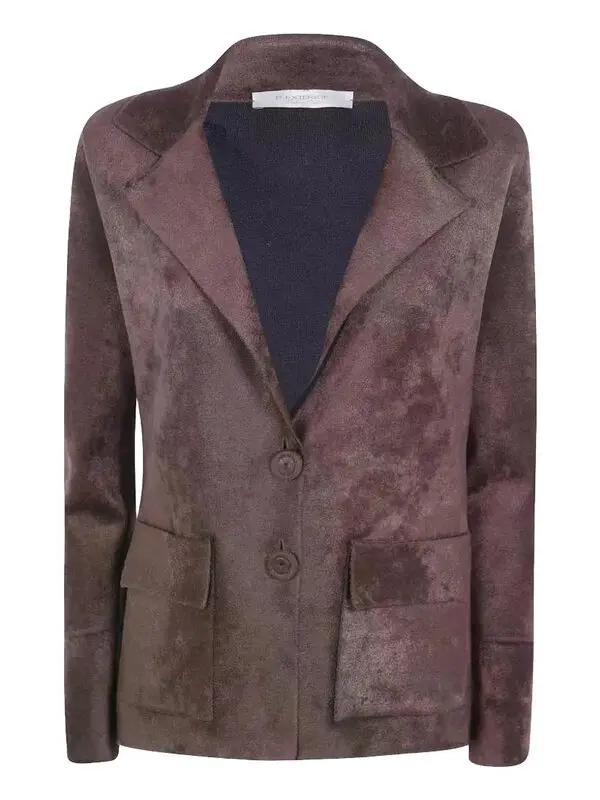 D.exterior Suede-effect Button-up Jacket - Brown