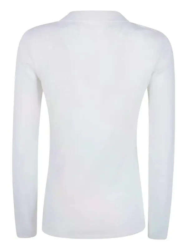 D.exterior Fine-knit Long-sleeve T-shirt - White