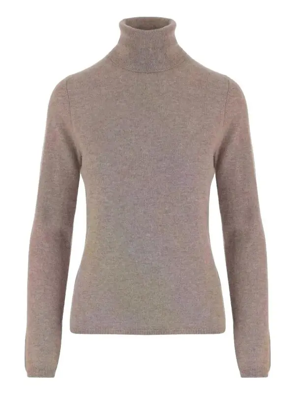 ALLUDE Cashmere Roll Neck Sweater - Neutrals