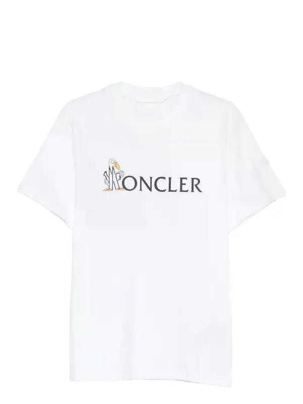 Moncler Logo-print Short-sleeve T-shirt - White