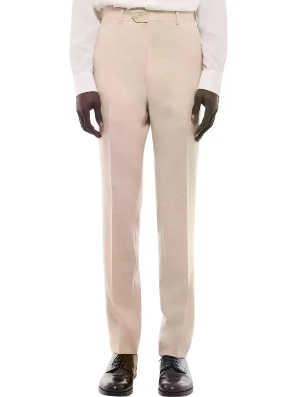 FURSAC Virgin Wool Tailored Trousers - Neutrals