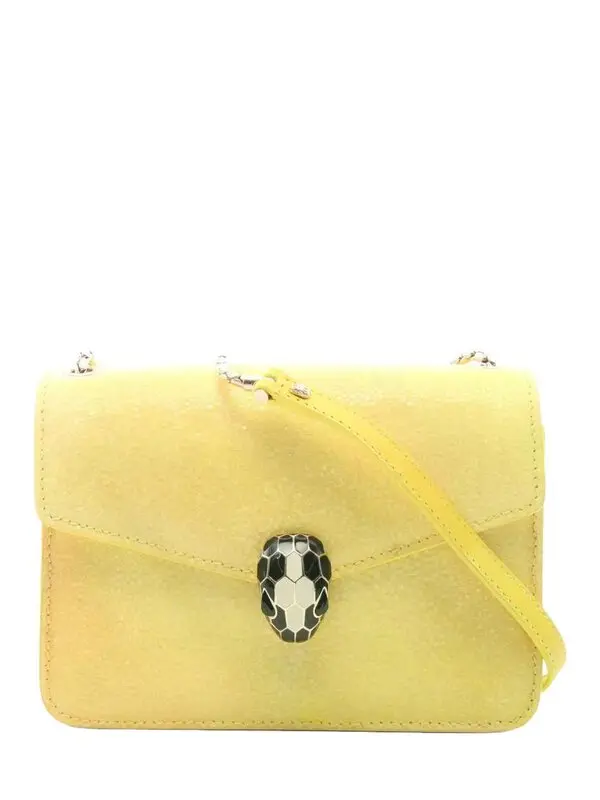 BVLGARI 2010s Small Serpenti Cross Body Bag - Yellow