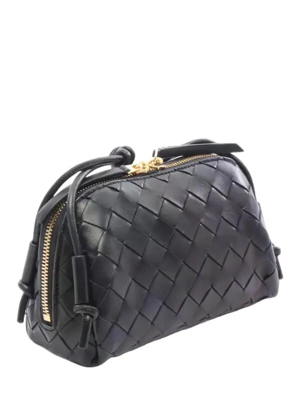 Bottega Veneta Intrecciato Shoulder Bag - Black
