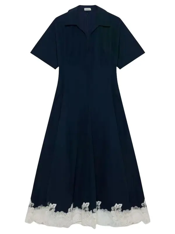 Simkhai Nerris Lace-trim Midi Dress - Blue