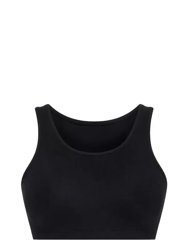 URBAN CLASSICS Scoop-neck Sports Bra - Black