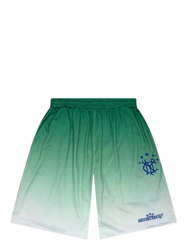 AWAKE NY Gradient Mesh Shorts - Green