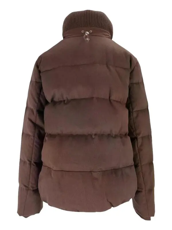 DUNO Padded High-neck Jacket - Brown