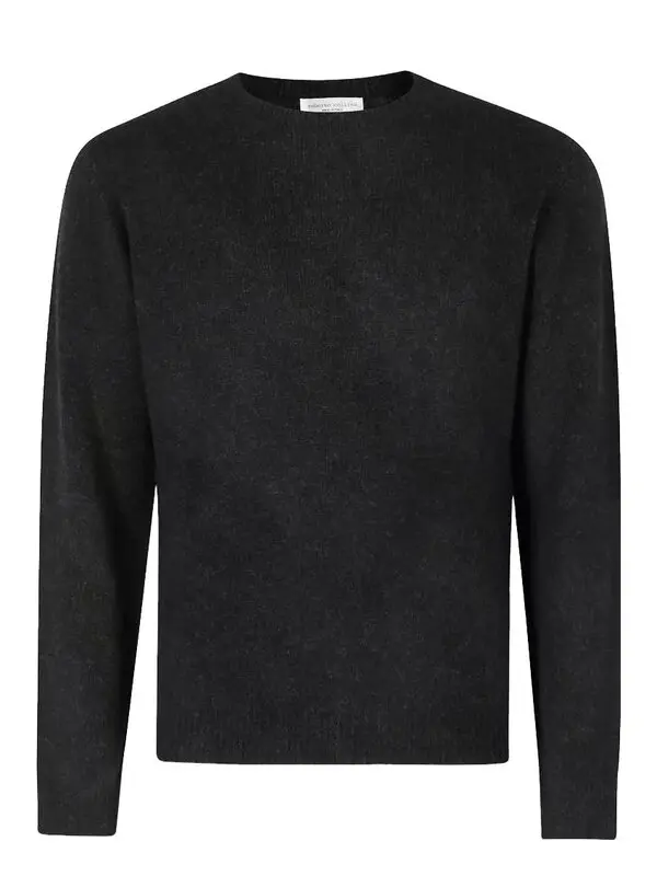ROBERTO COLLINA Crew Neck Long-sleeve Sweater - Black