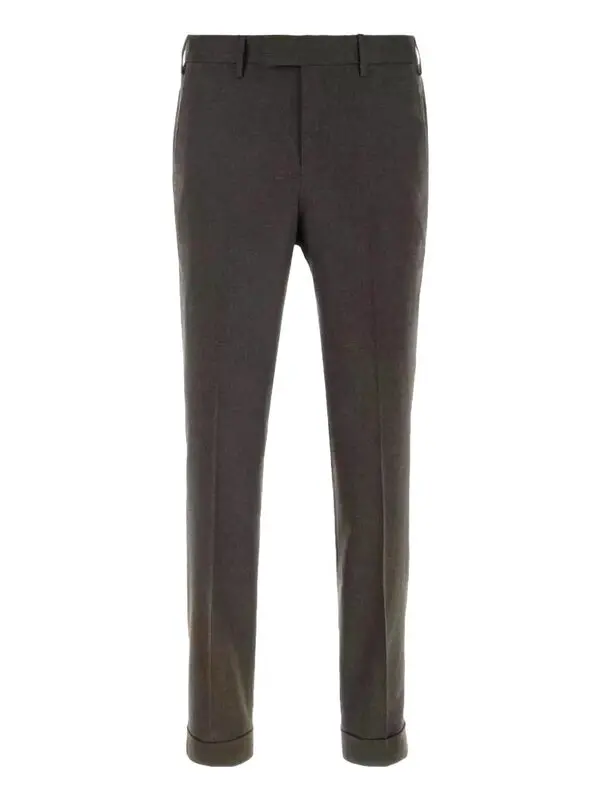 PT TORINO Turn-up-cuff Trousers - Brown