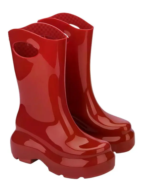 Melissa Ultra Cut-out Platform Boots - Red