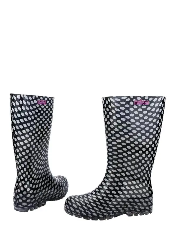 Melissa Welly Polka-dot Boots - Black