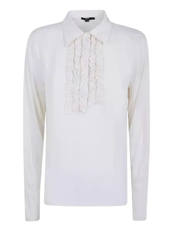 Seventy Ruffled Bib Shirt - Neutrals