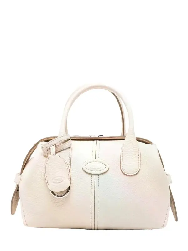 TOD'S Logo-embossed Leather Tote Bag - Neutrals