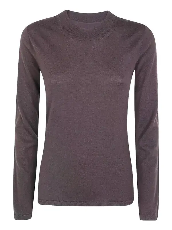 D.exterior Long Sleeve Merino Sweater - Brown