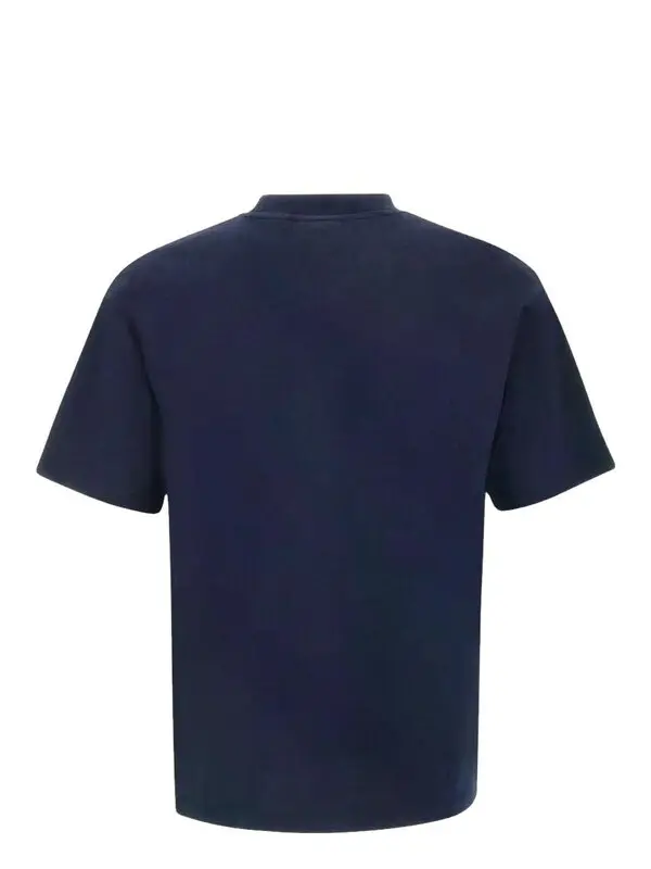 Drole De Monsieur Slogan Classique T-shirt - Blue