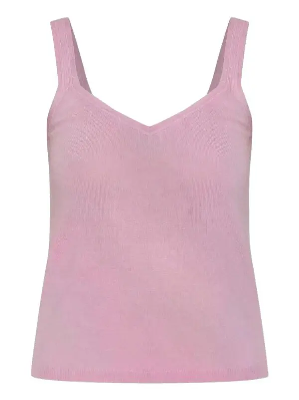 Posse Petra V-neck Wool Top - Pink
