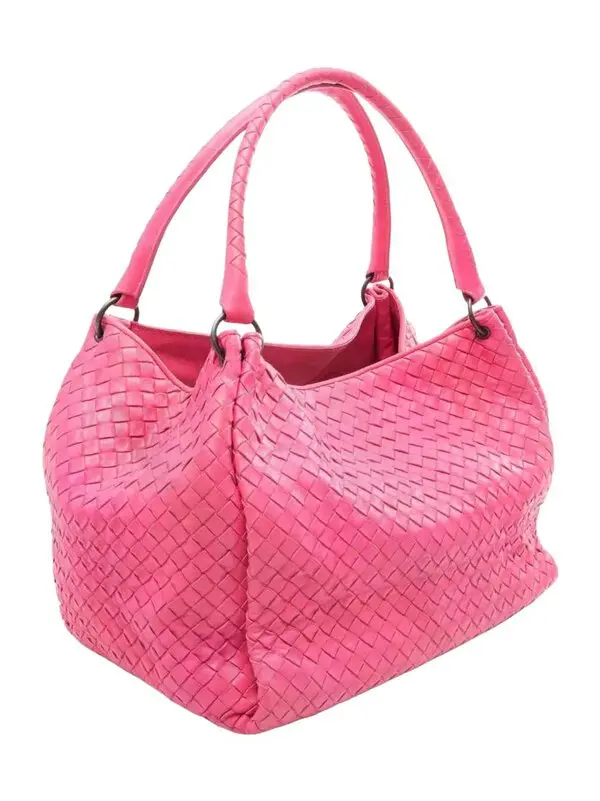 Bottega Veneta 2000s Intrecciato Tote Bag - Pink