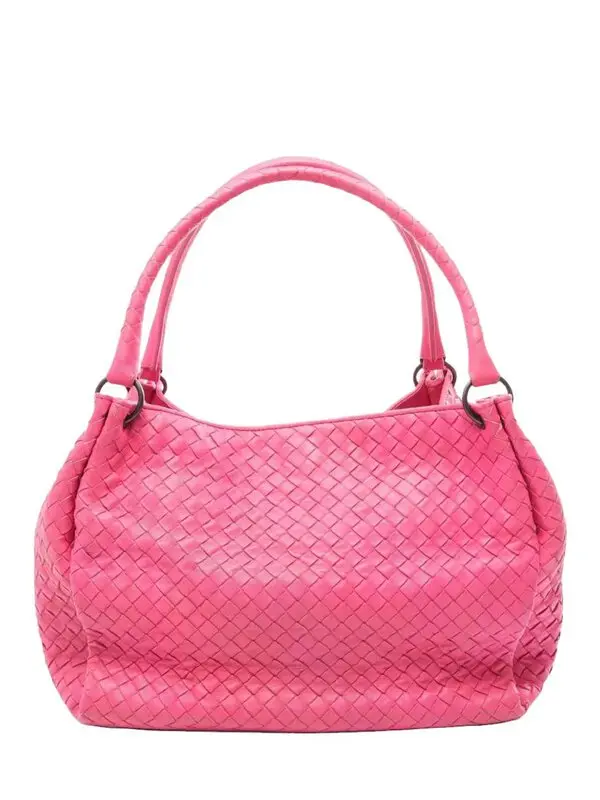 Bottega Veneta 2000s Intrecciato Tote Bag - Pink