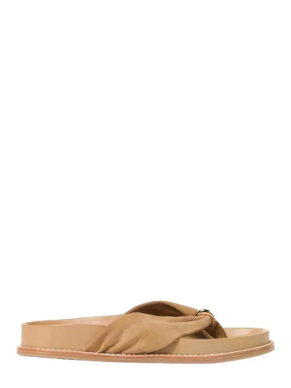 Simkhai Stella Suede Sport Sandals - Neutrals